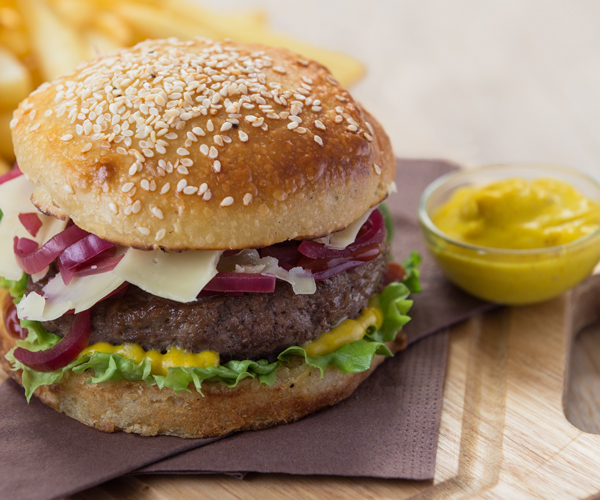Gourmet recipe: Mustard burgers