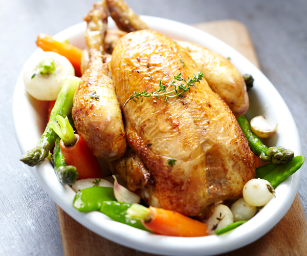 Easy recipe: Free range chicken with carrots