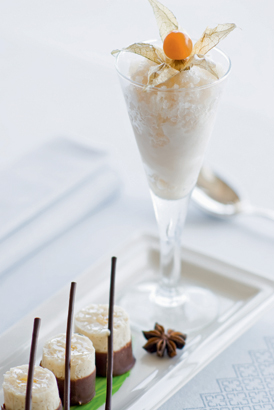 Dessert recipe: lychee granita